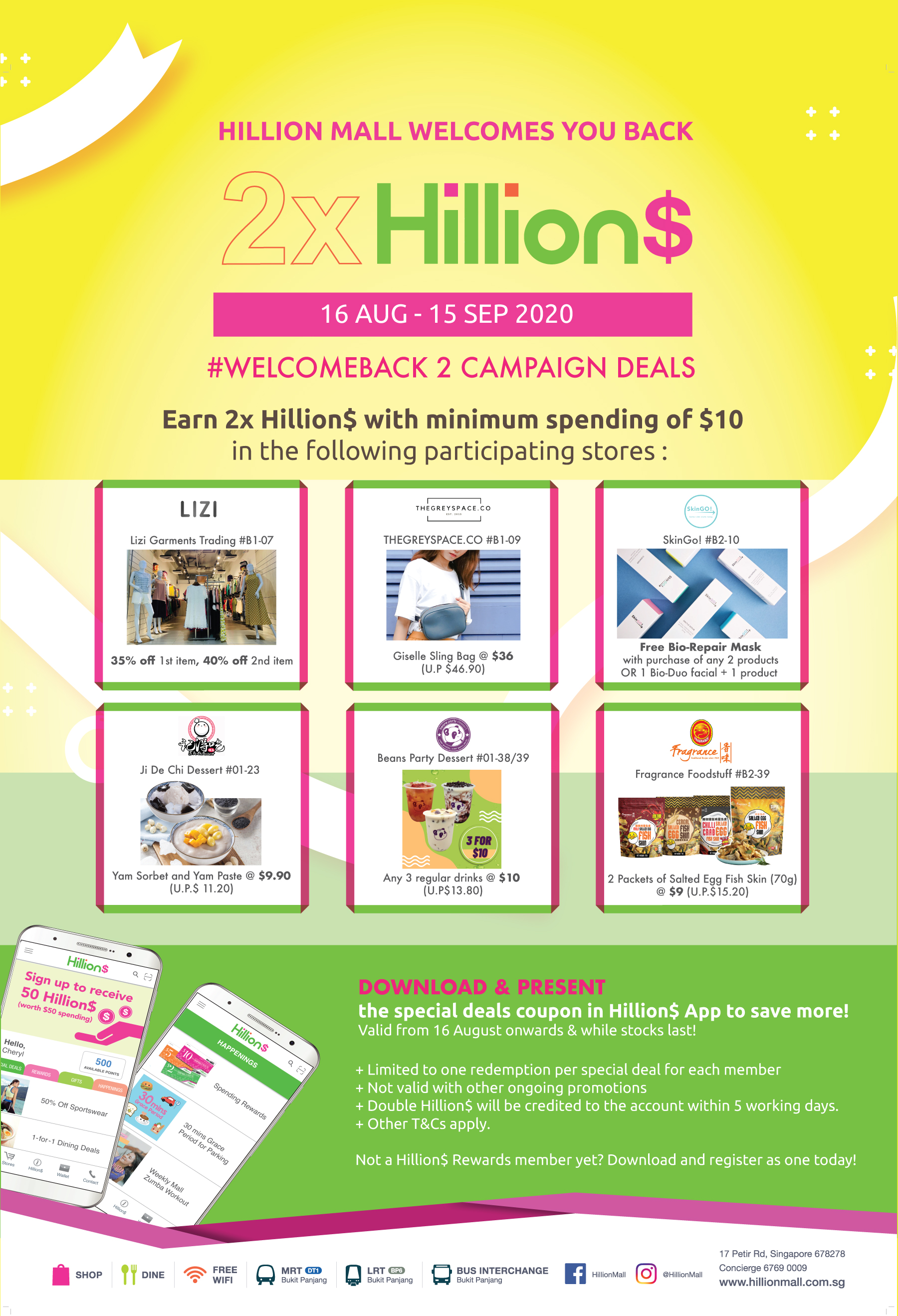 WELCOME BACK 2 PROMO! – Hillion Mall Singapore